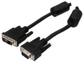VGA-DVI Dual Shielded Cable + Items in 1.8m Length
